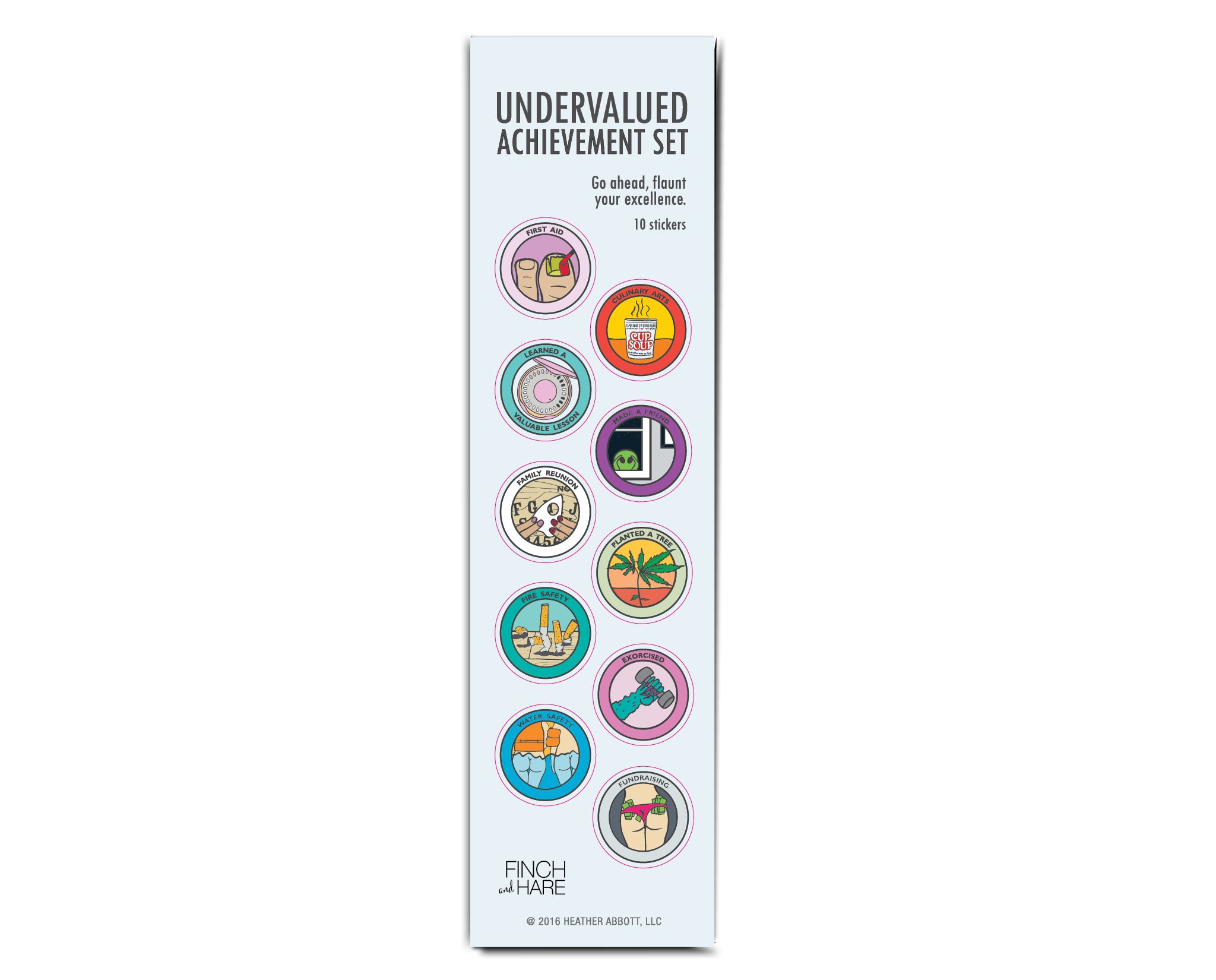 Undervalued Achievements Sticker Set – FINCH and HARE
